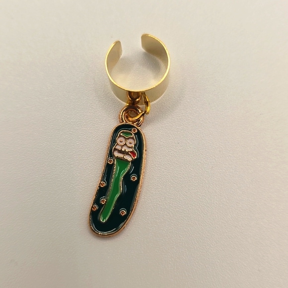 Hand Crafted | Jewelry | Pickle Rick Ear Cuff | Poshmark